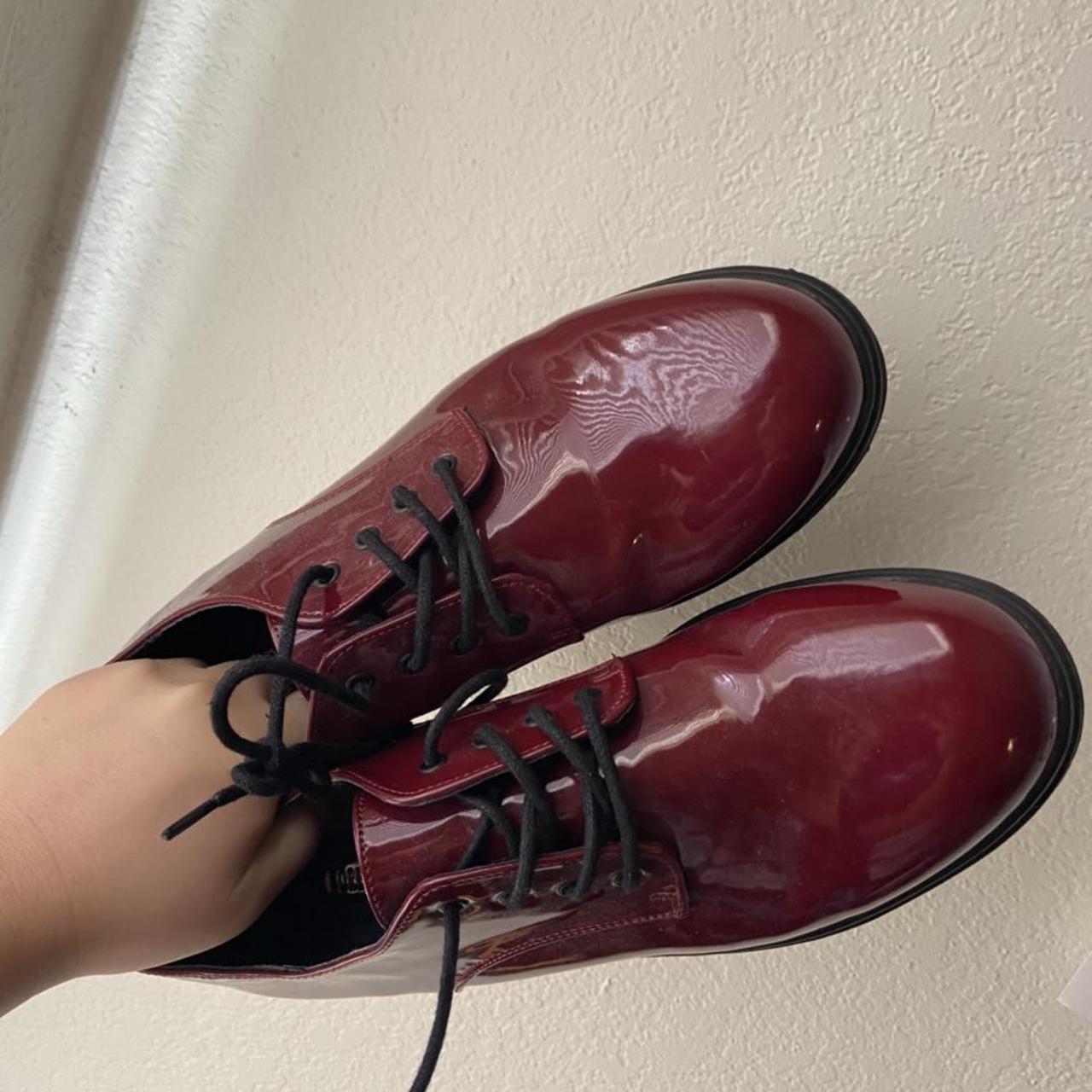 Maroon platform shoes! Never worn before! #platform... - Depop