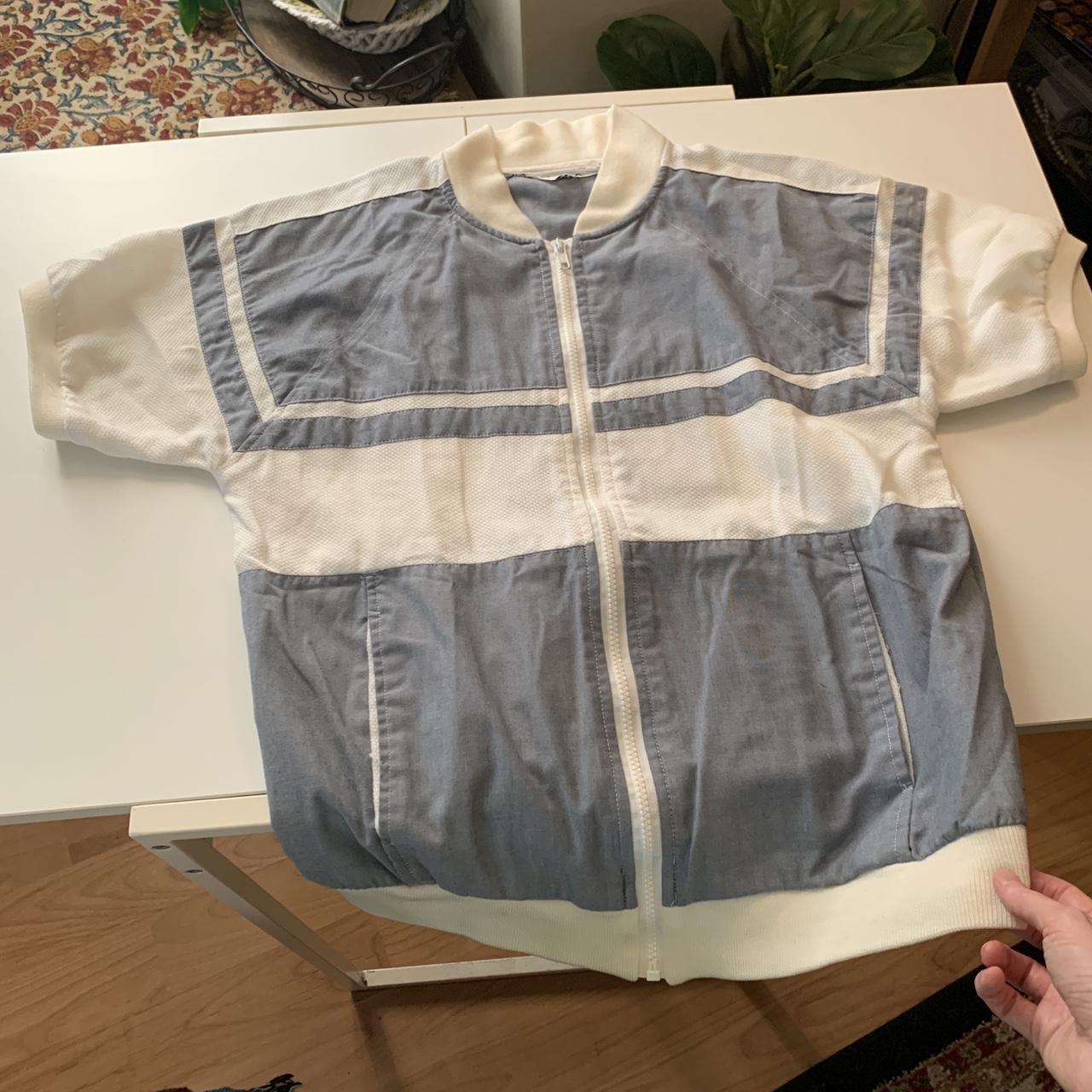 Christian Dior Men's Blue and White Jacket | Depop