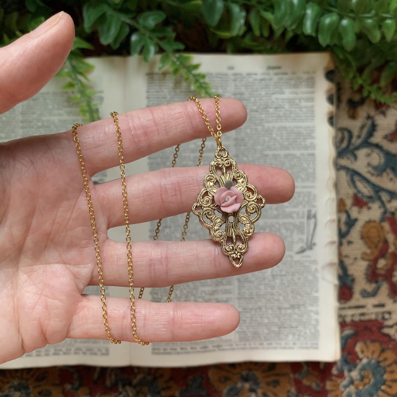 Victorian Rose Amulet 🥀🕯🍂 The most gorgeous vintage... - Depop