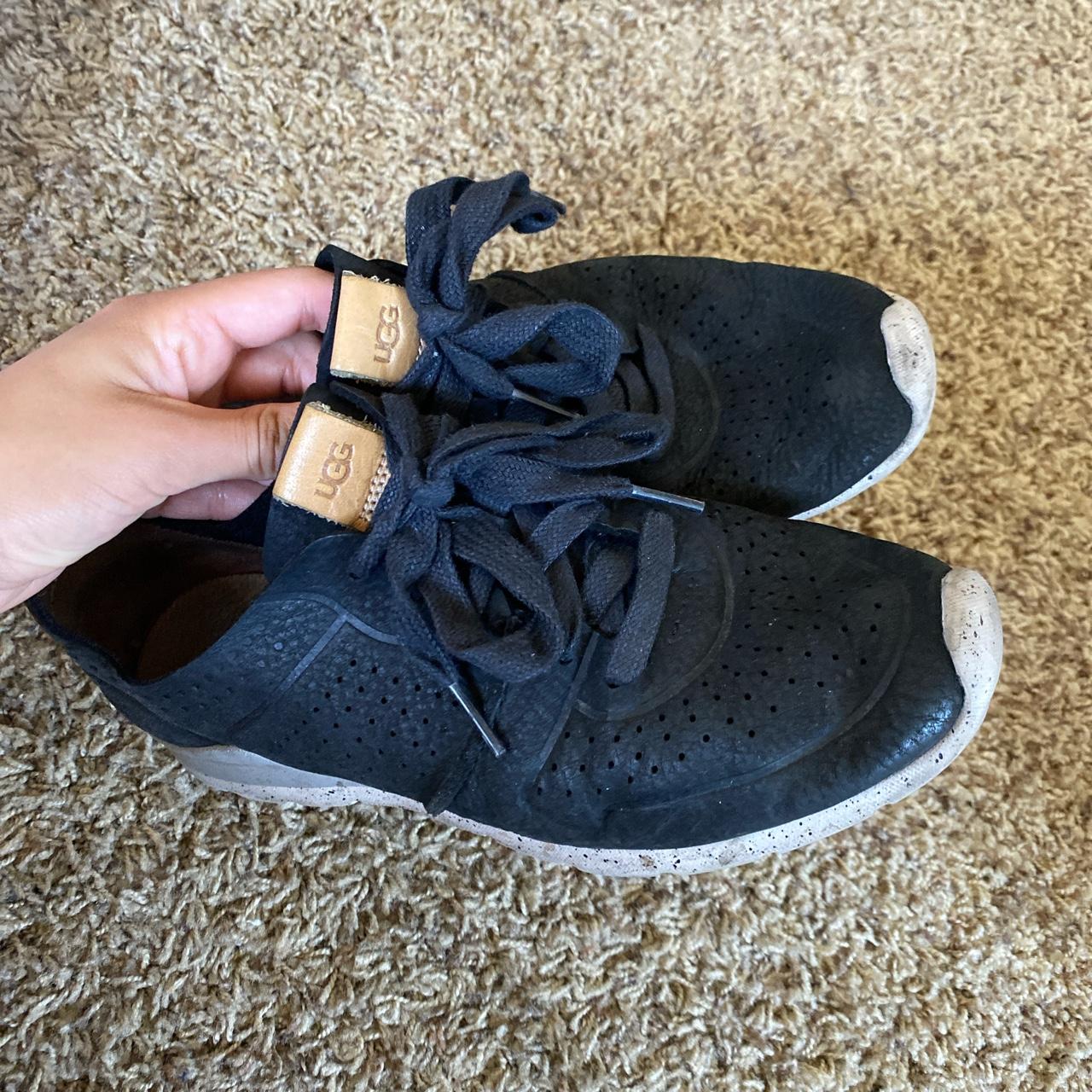 Ugg Treadlite Leather sneaker! Amazing used... - Depop