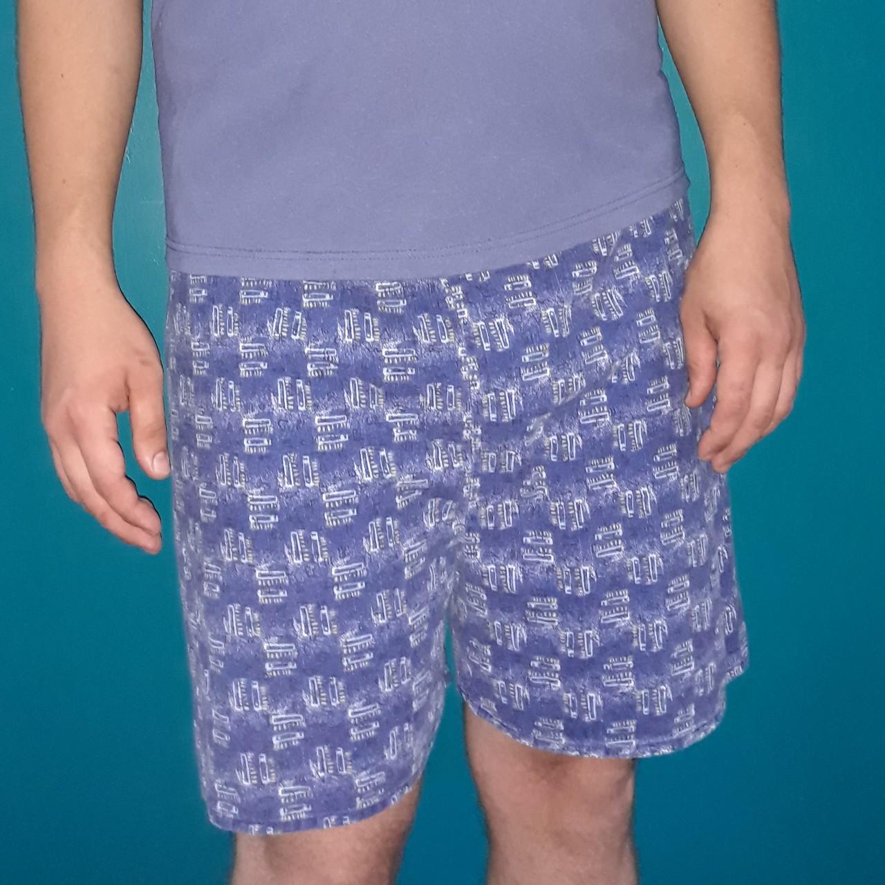 Basic Editions Men's Blue and Navy Shorts | Depop