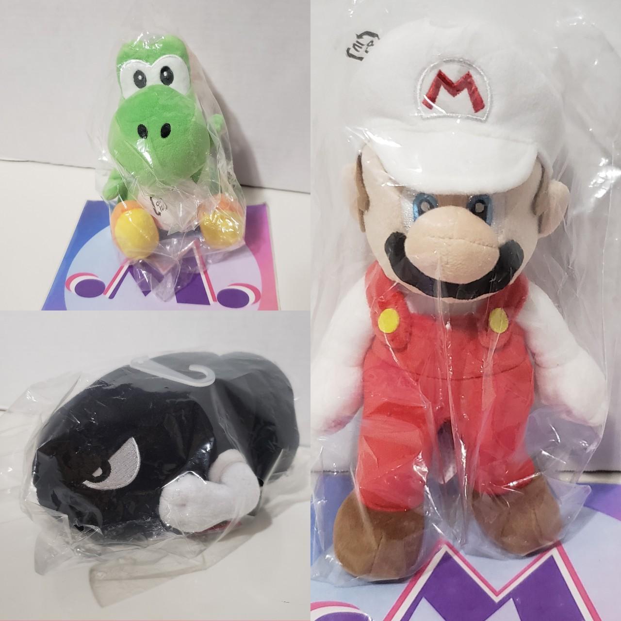 Super Mario Small Plush Set - Mario / Yoshi / Bullet... - Depop