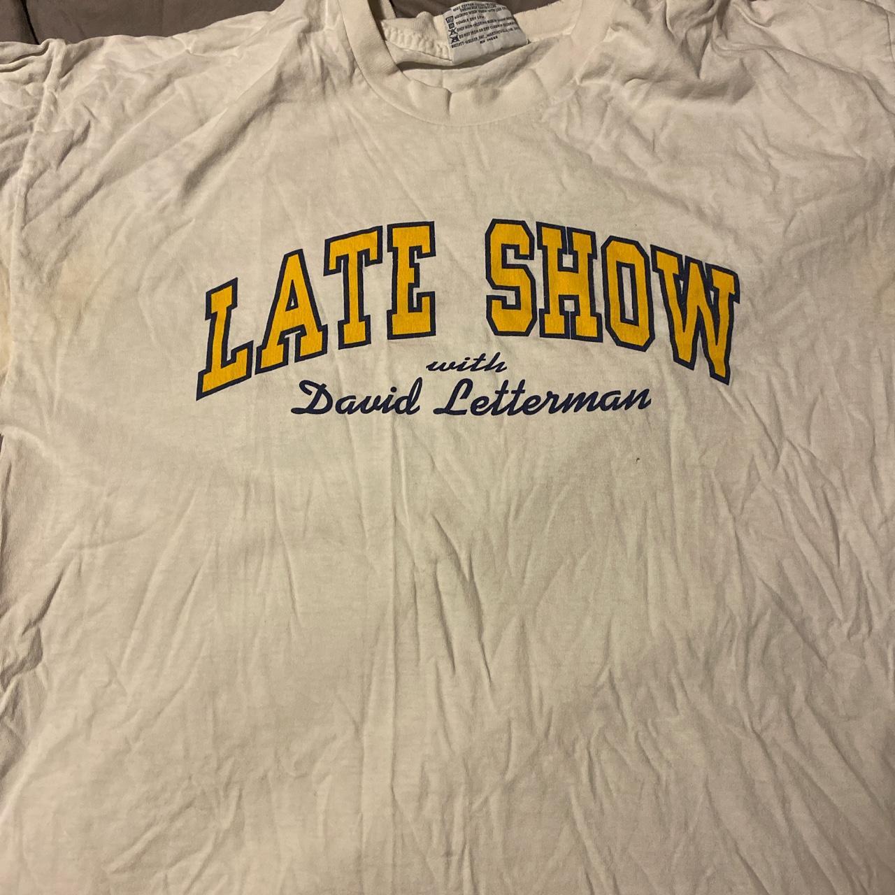 VINTAGE Late Show with David Letterman t shirt size... - Depop