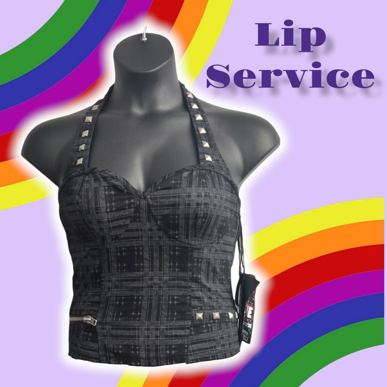 Lip Service Women's Black and Grey | Depop