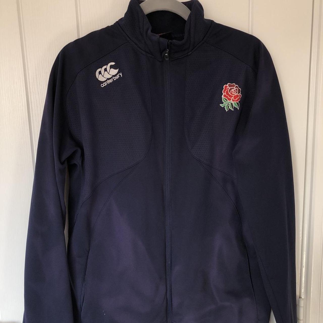 Mens Canterbury England rugby sports jackets size small - Depop