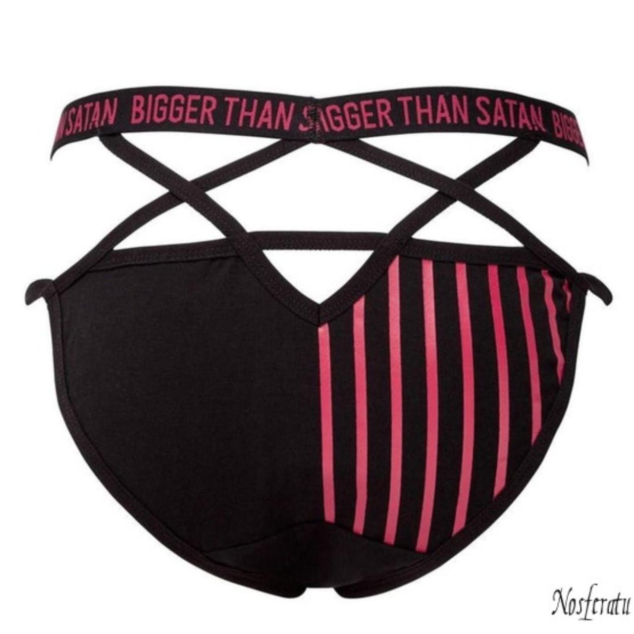 Killstar Women's Black and Red Panties | Depop