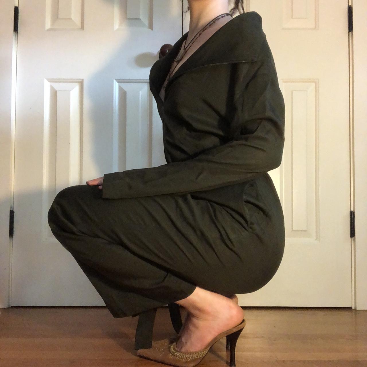 COS Women's Green Dress | Depop