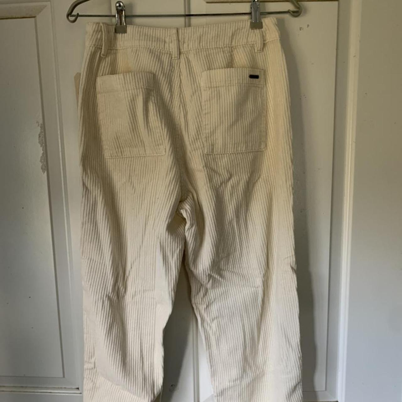 billabong cream cord pants - Depop