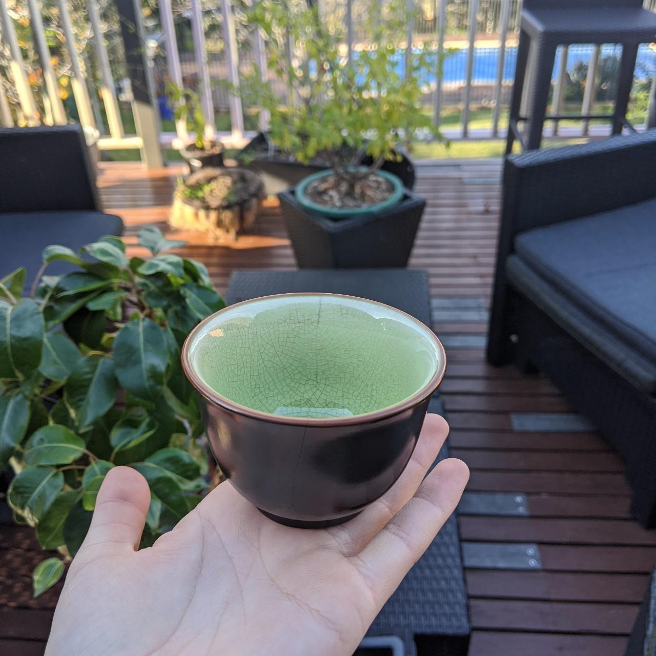 Super cute Japanese style green tea or coffee cup!... - Depop