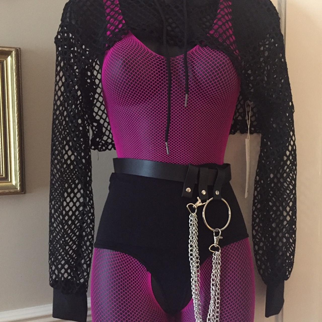 Fishnet body stocking All item available on the... - Depop