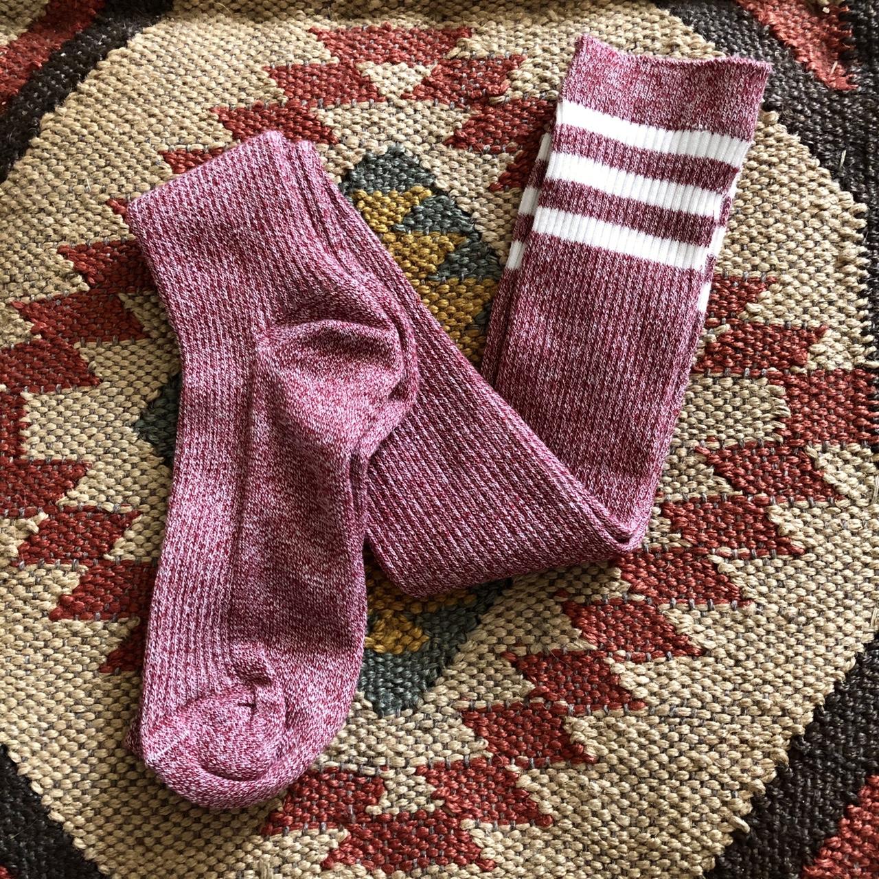The softest, ribbed, knee high socks. 70’s retro... - Depop
