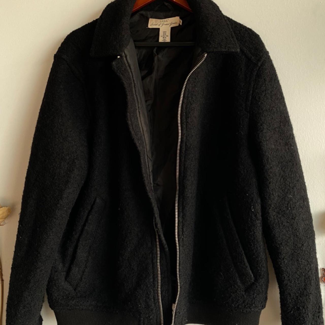 Black warn bomber jacket. Slightly worn but in... - Depop