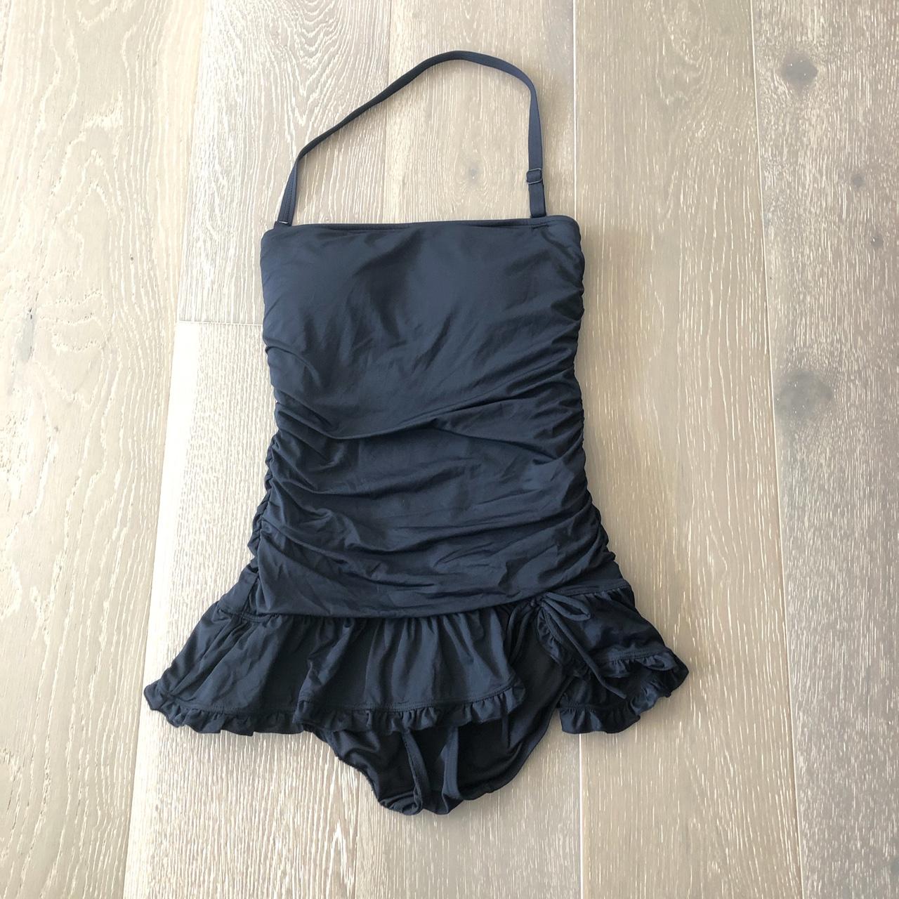 One-piece bathing suit with cute ruffles, detachable... - Depop