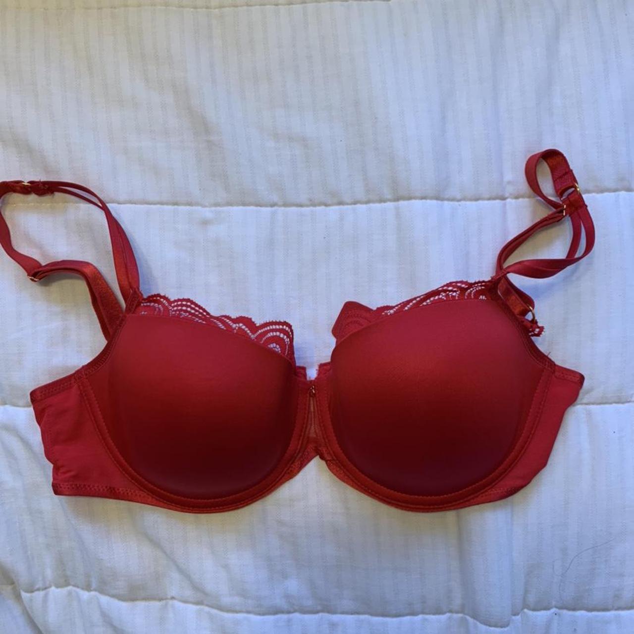 Red Chantelle bra from Nordstrom. Never worn. Size... - Depop