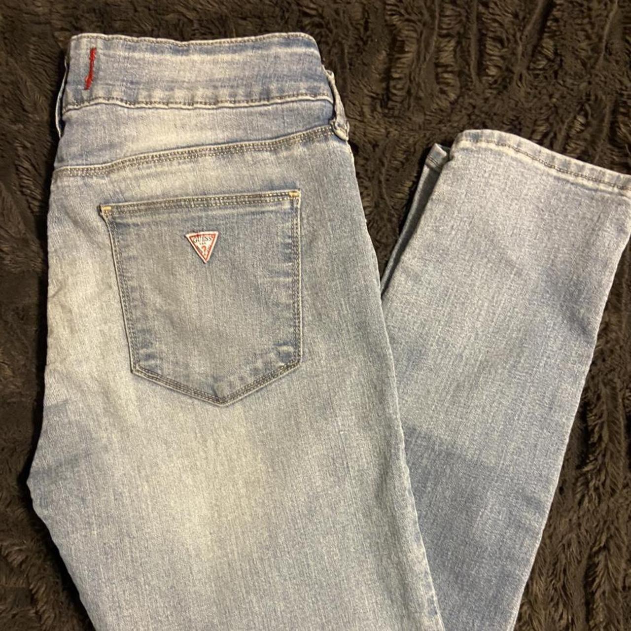 Guess Light wash Skinny Jeans - Depop
