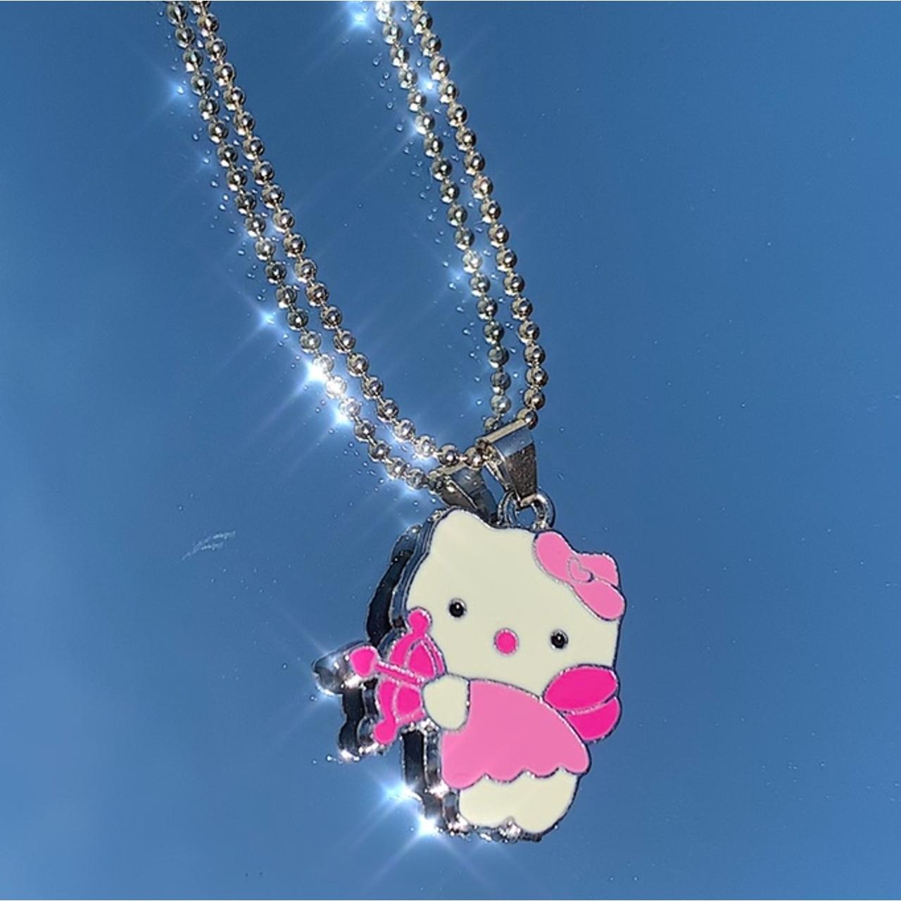 y2k hello kitty cupid necklace💌 can’t get over how... - Depop