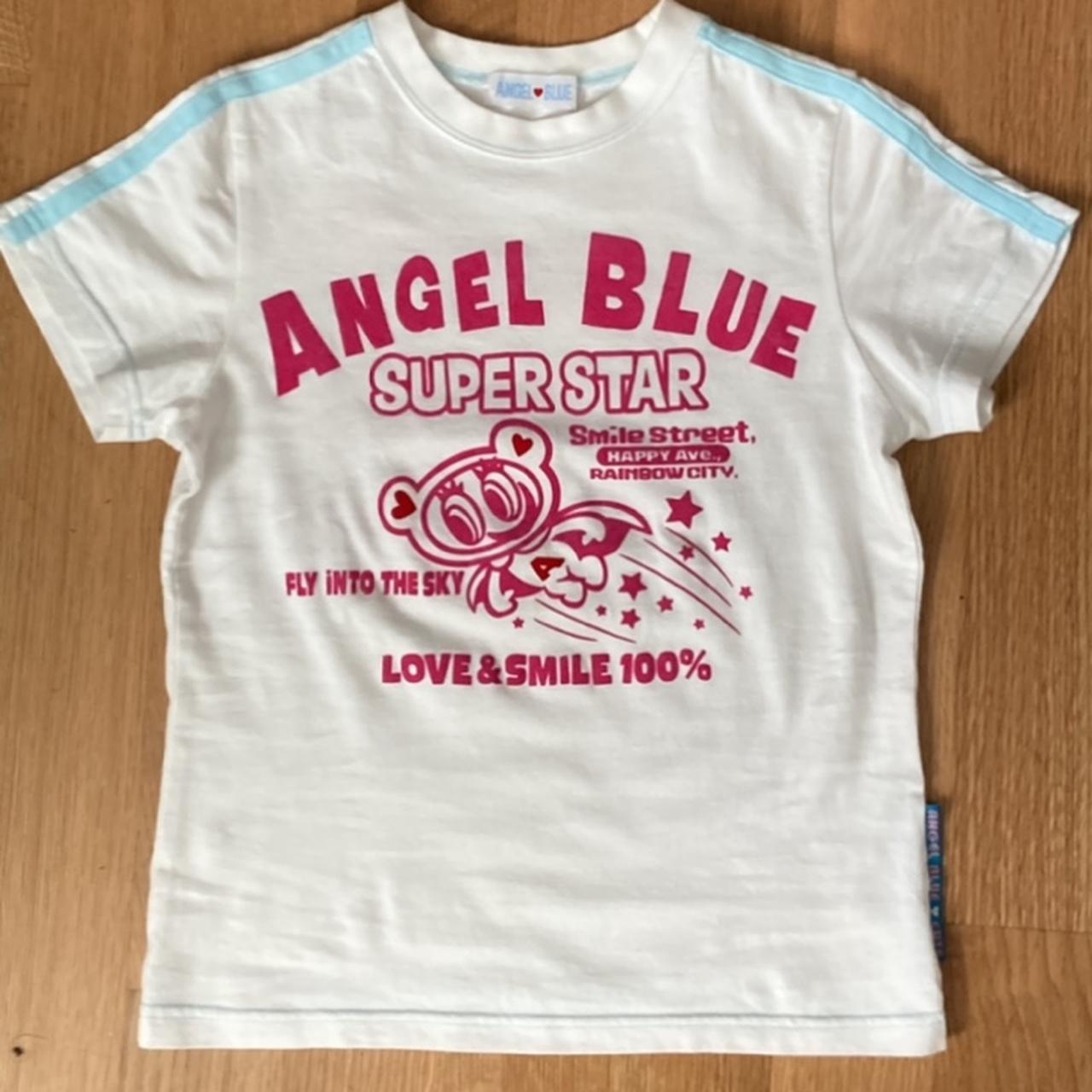 Okay Perfect Angel blue tee Best fit a size xs... - Depop