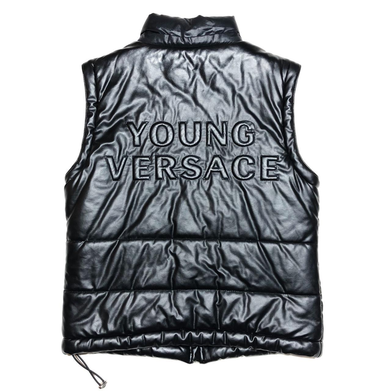 Versace Women's Black Gilet | Depop