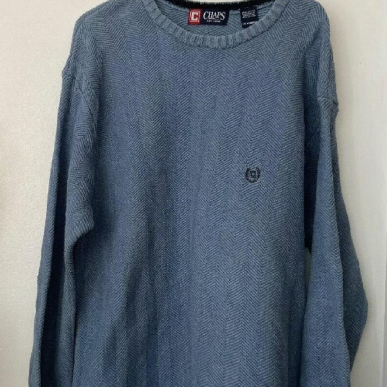 Vintage Ralph Lauren blue chaps jumper 🥣 - Depop