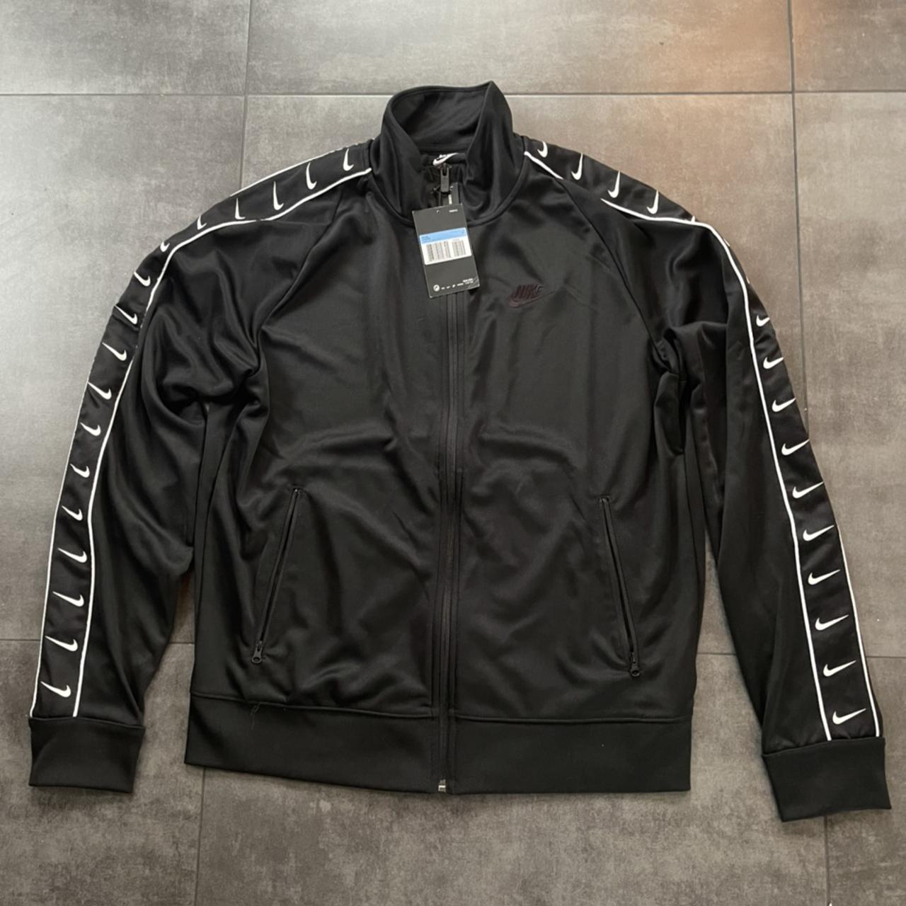 Men’s Nike black tracksuit top, brand new, never... - Depop