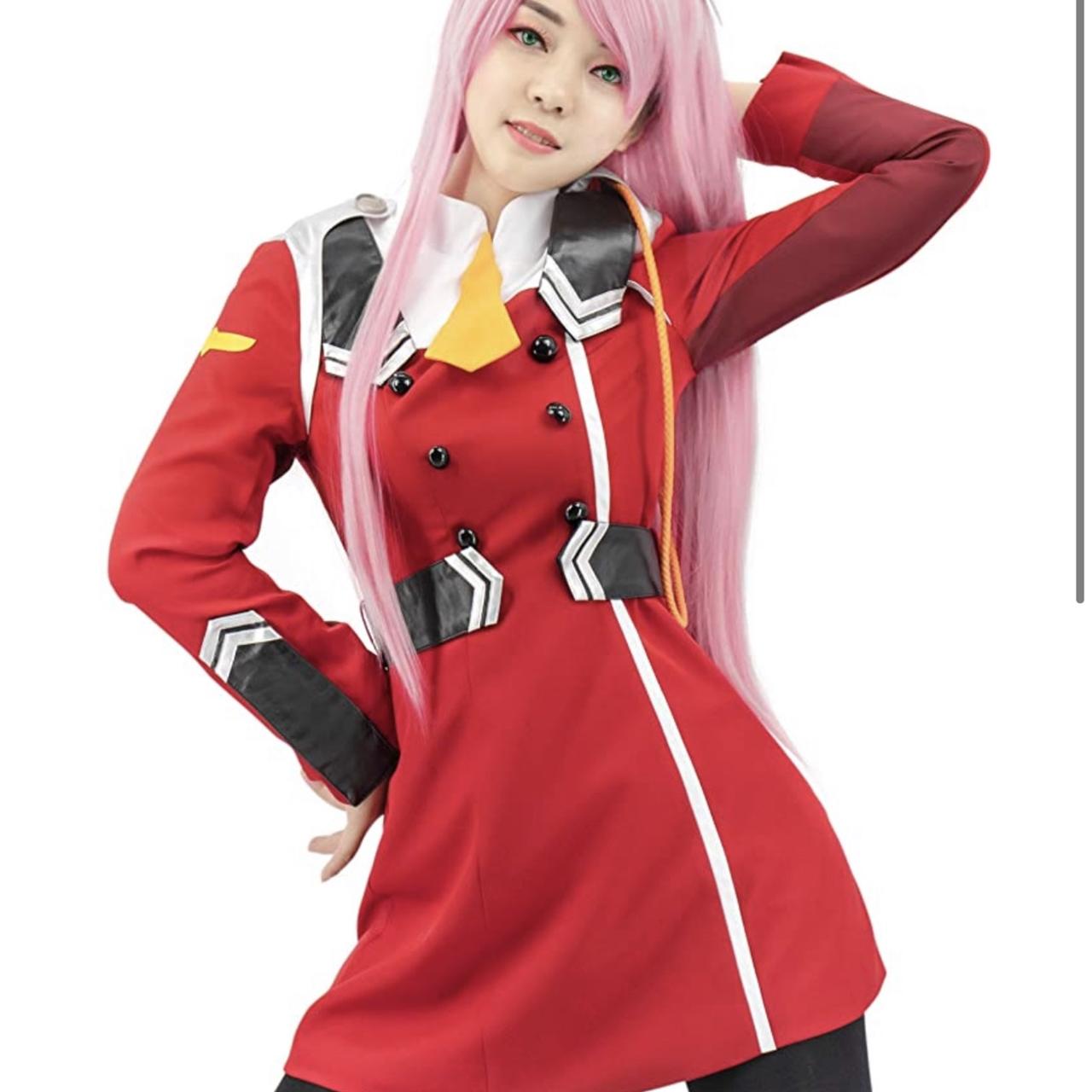 Darling in the franxx zero two cosplay 002 uniform.... - Depop