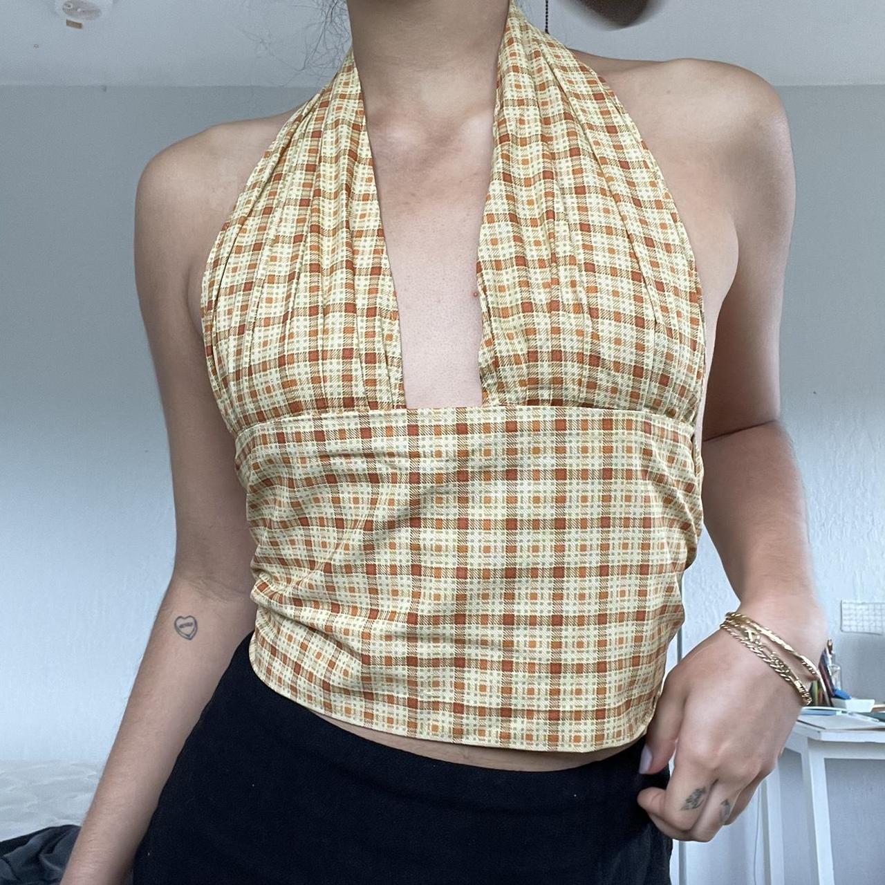 Hand sewn halter top inspired by With Jean’s... - Depop