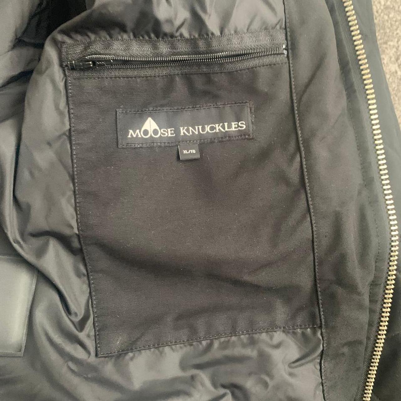 Moose knuckles coat XL (real fur hood) Black. - Depop