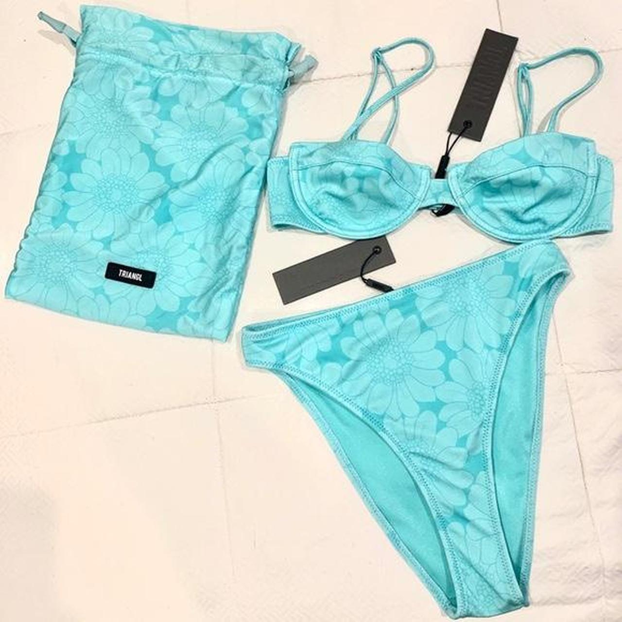 Triangl Women's Blue Bikinis-and-tankini-sets | Depop