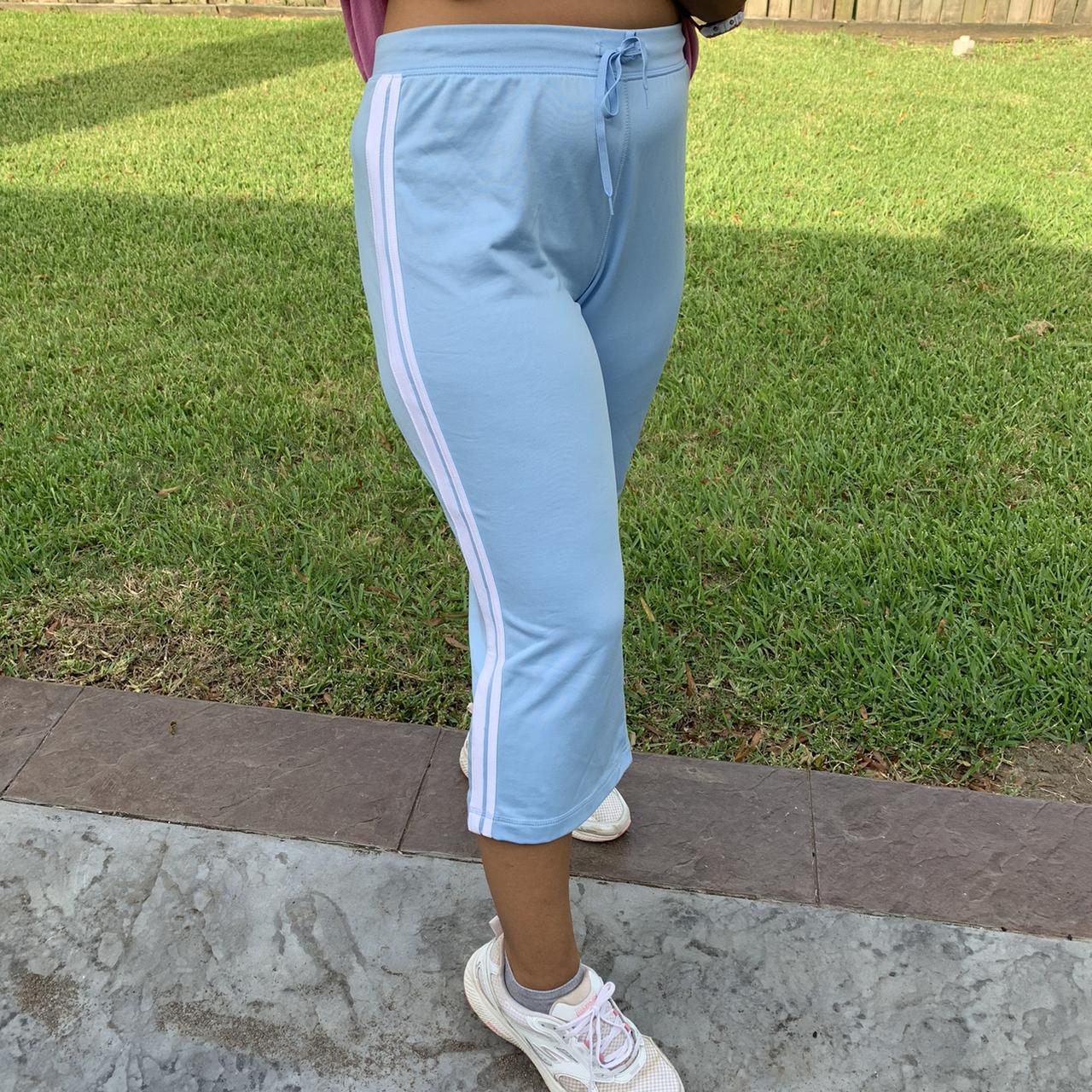 Baby blue Y2K capris 🦋 These adorable pastel blue... - Depop