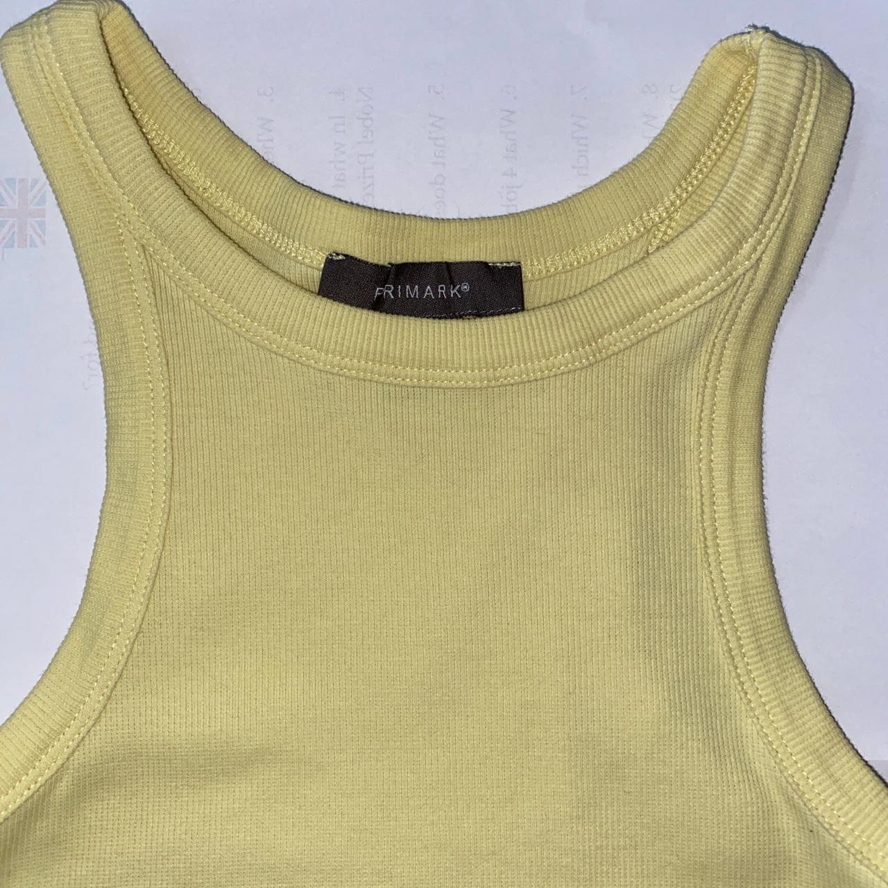 primark yellow ribbed crop top really comfy and... - Depop