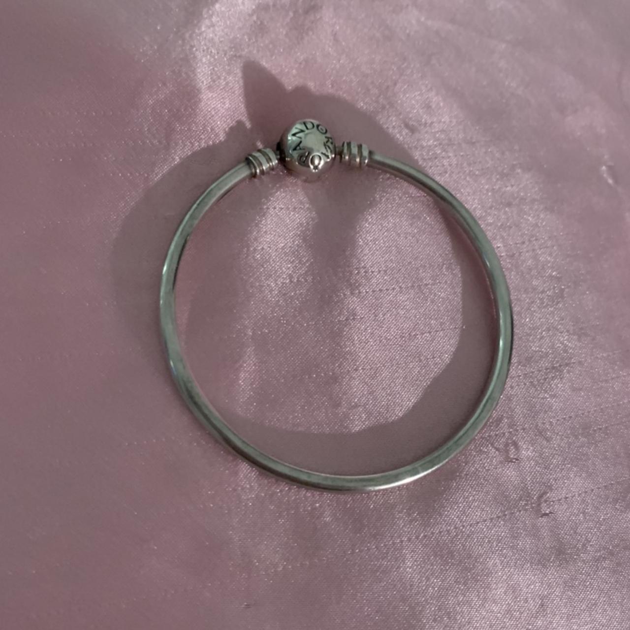 Pandora Sterling Silver Bangle Bracelet #pandora... - Depop