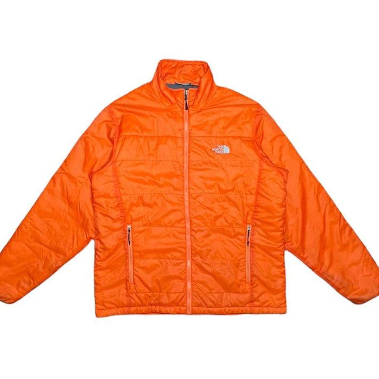 Orange The North Face Puffer Jacket - Lightweight... - Depop