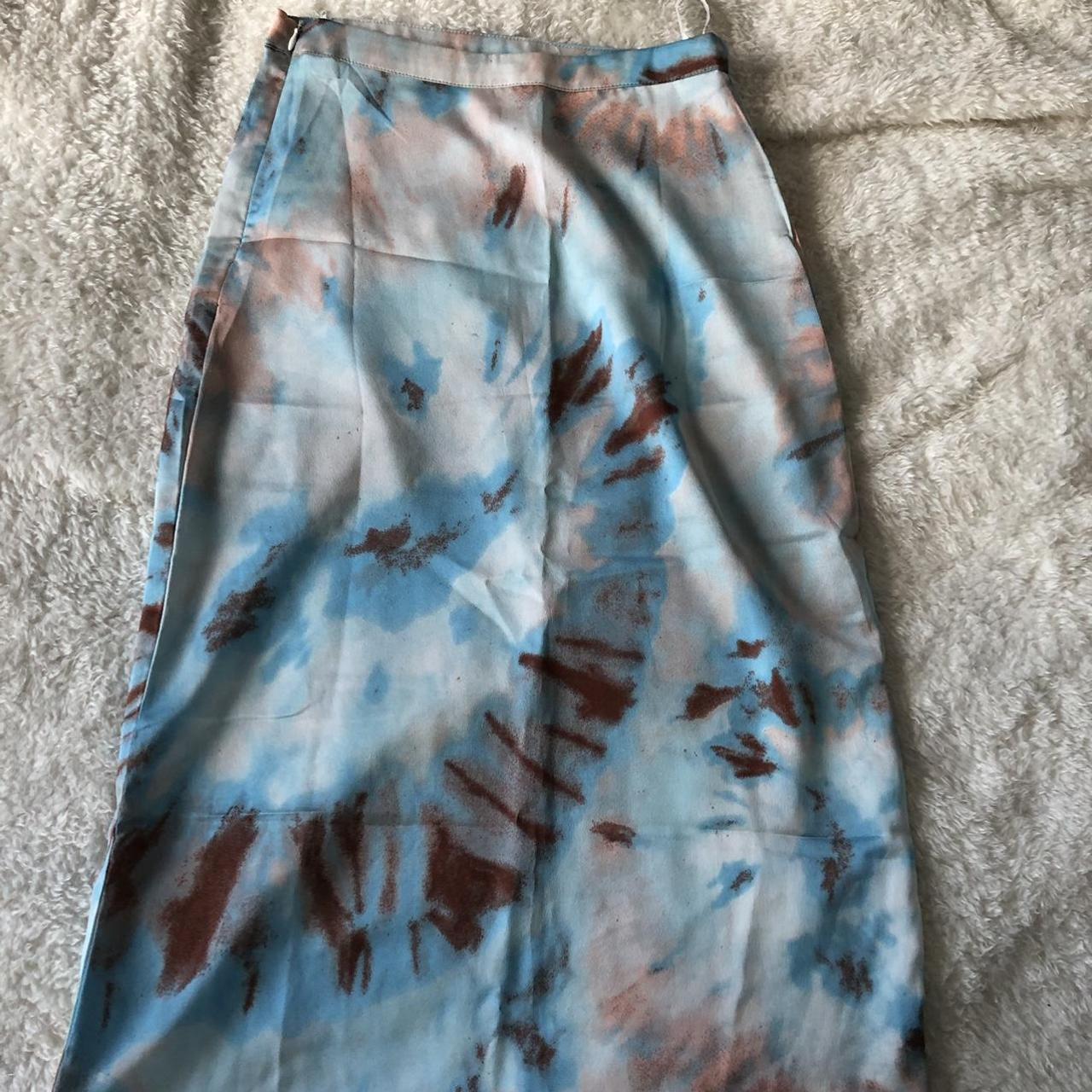 SHEIN tye dye midi skirt Hardly worn good... - Depop