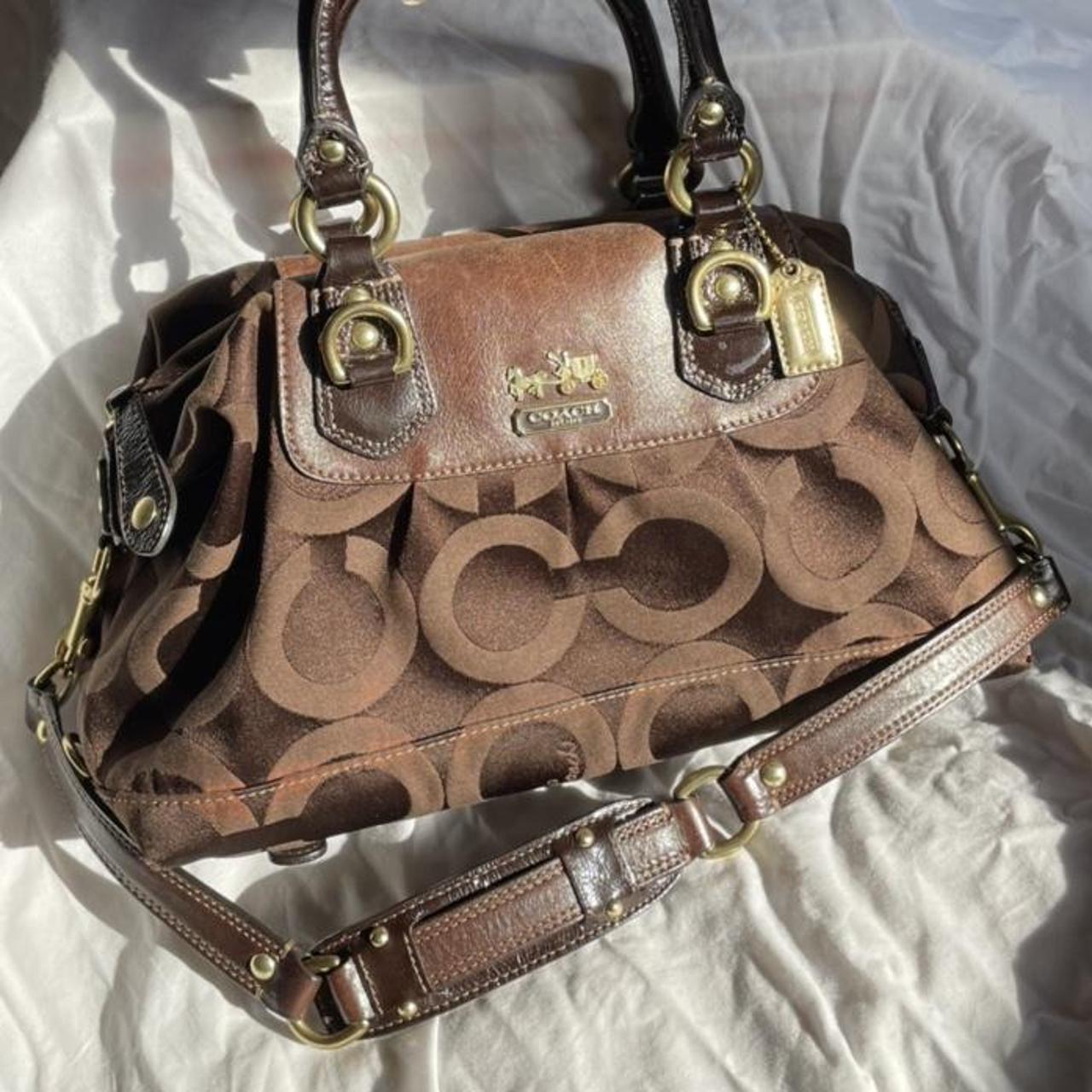Early 2000s authentic Coach Madison Sabrina Satchel... - Depop