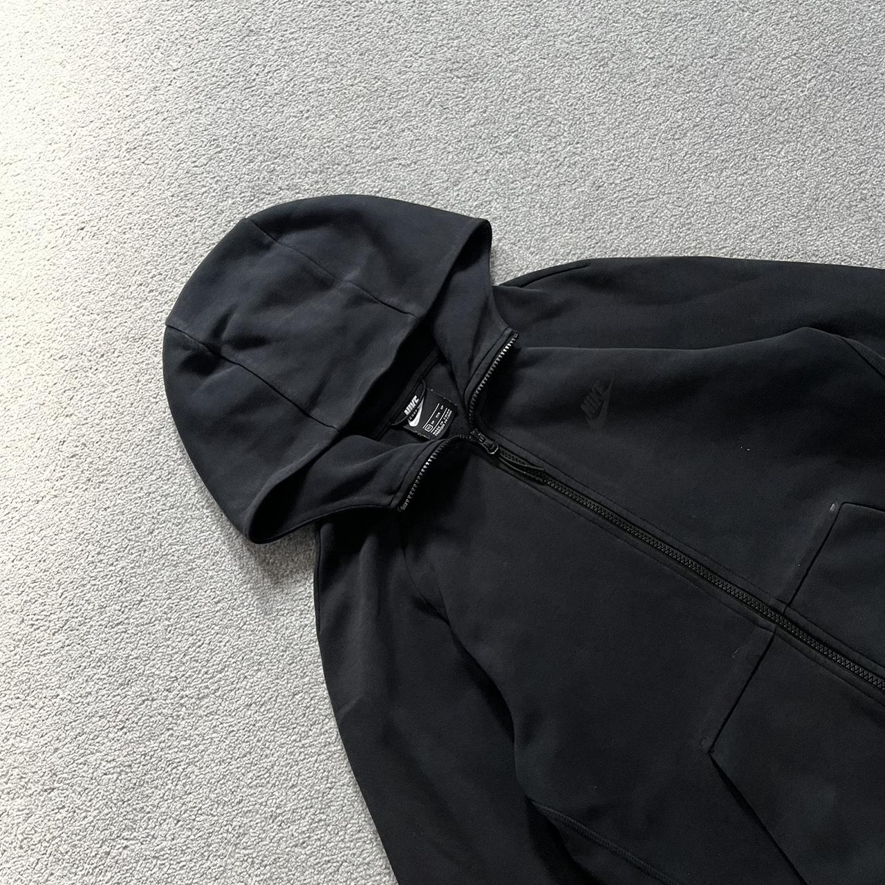 Old season Nike tech fleece black hoodie Mens size... - Depop