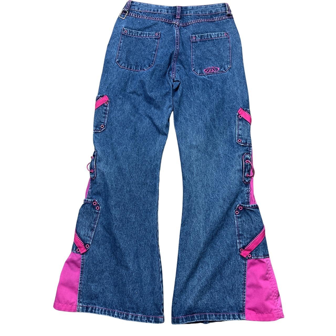 Vintage womens flare rave jeans SUPER RARE VINTAGE... - Depop