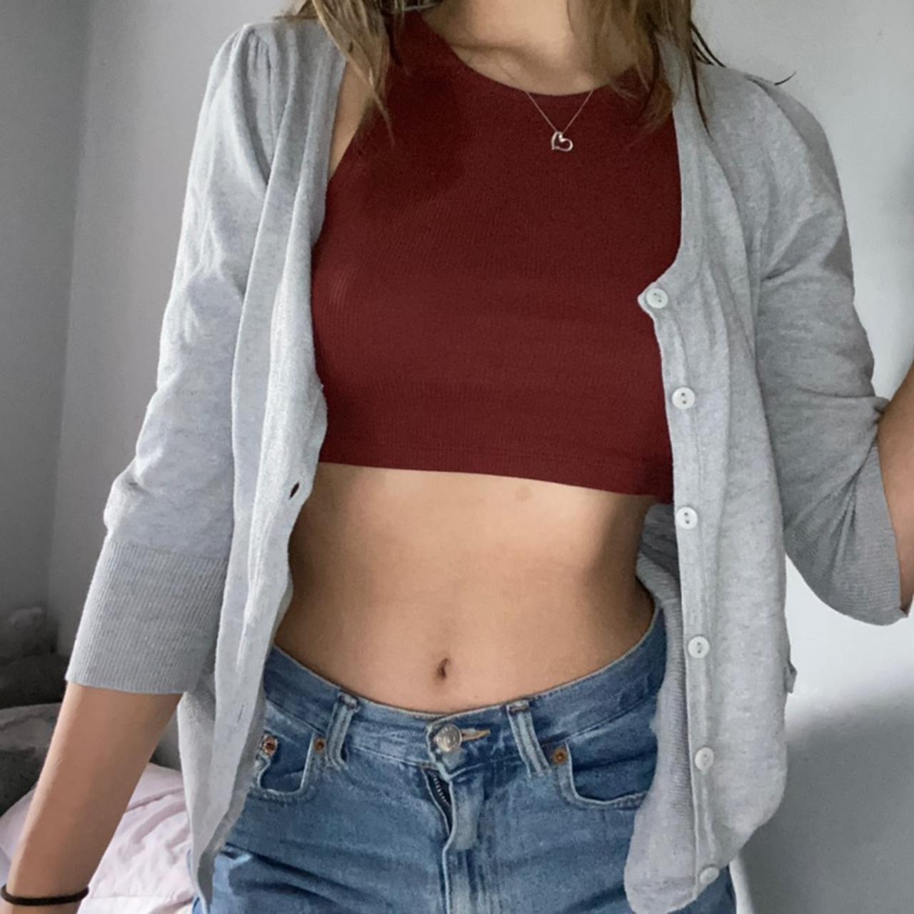 Really cute grey cardigain can be worn so many... - Depop