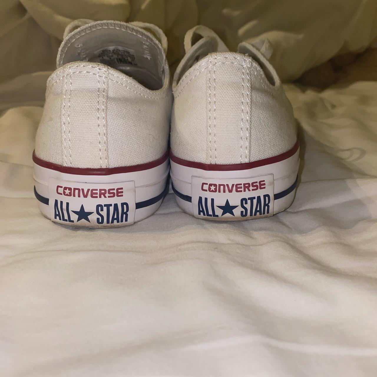 Converse Women's White Trainers | Depop