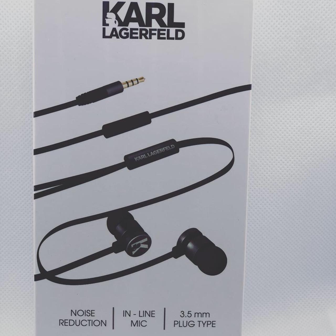 New Karl Lagerfeld In Ear Headphones. Comes with... - Depop