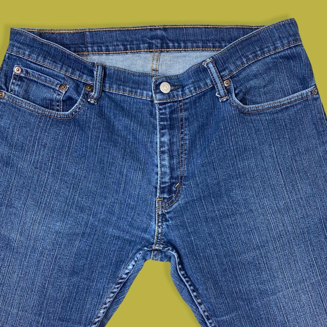 Levis 514 Denim Shorts Size 36 X 32 Dark Wash Depop
