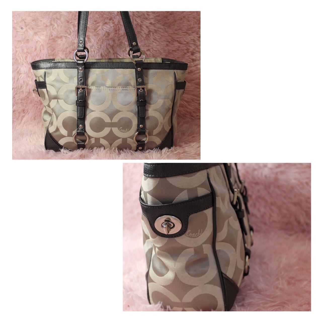 - Authentic signature series Coach handbag - Three... - Depop