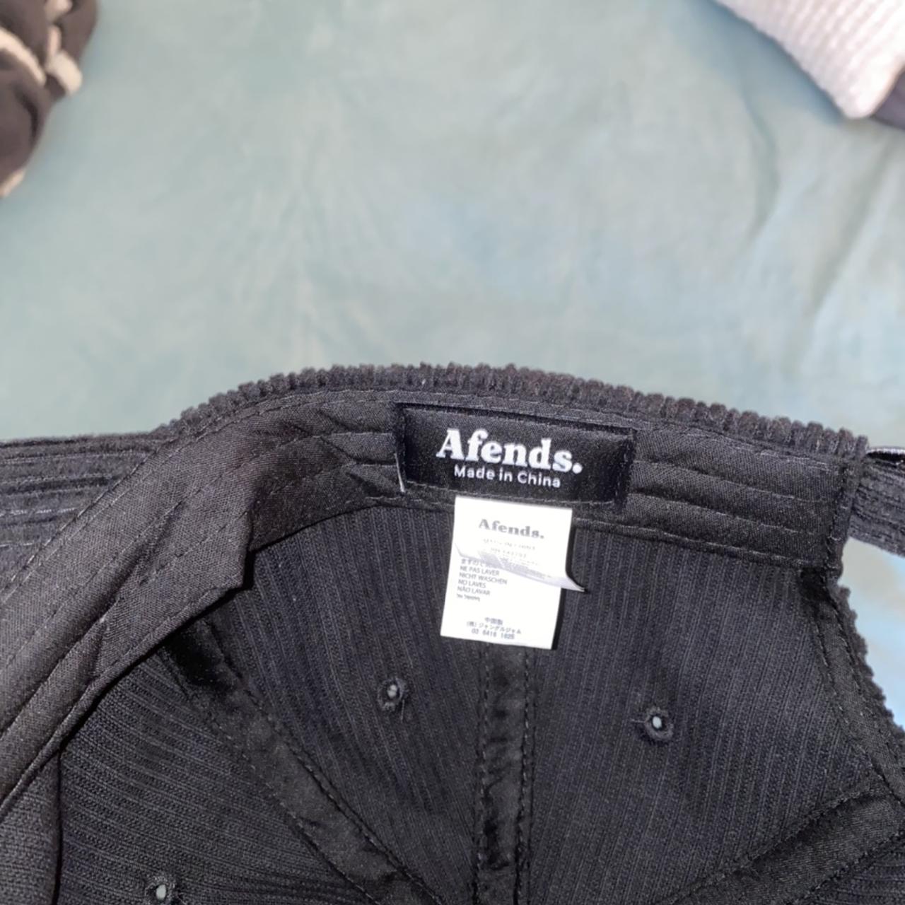 Black corduroy afends strapback cap/hat Brand new... - Depop