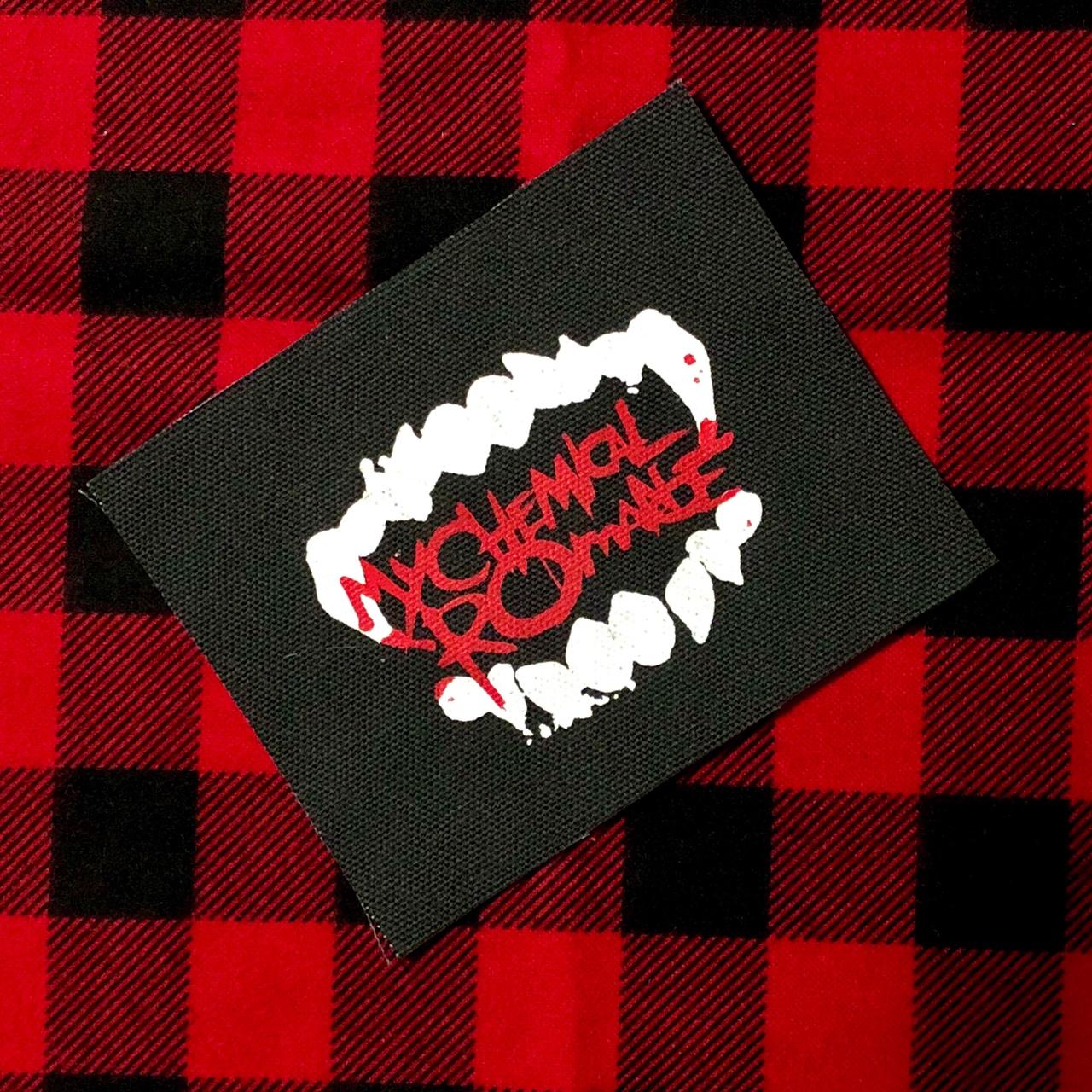 handmade mcr vampire teeth patch! comes printed on... | Depop