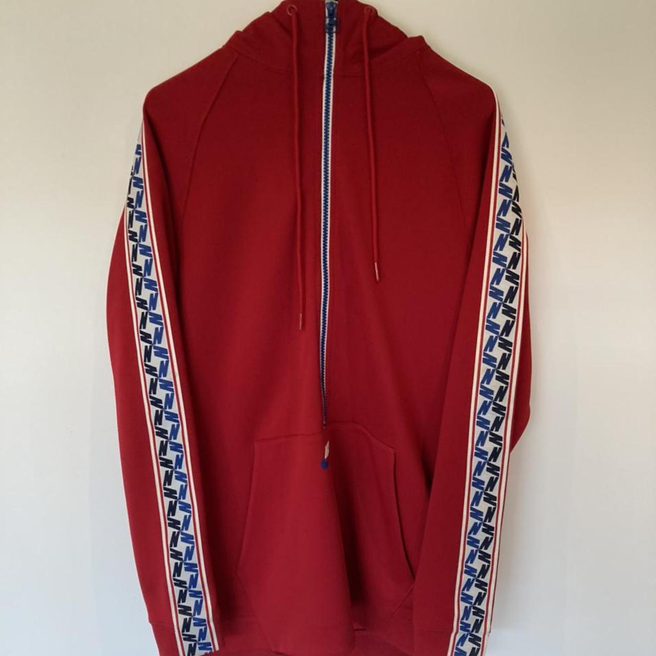 Nike Men's Red and Blue Jacket | Depop