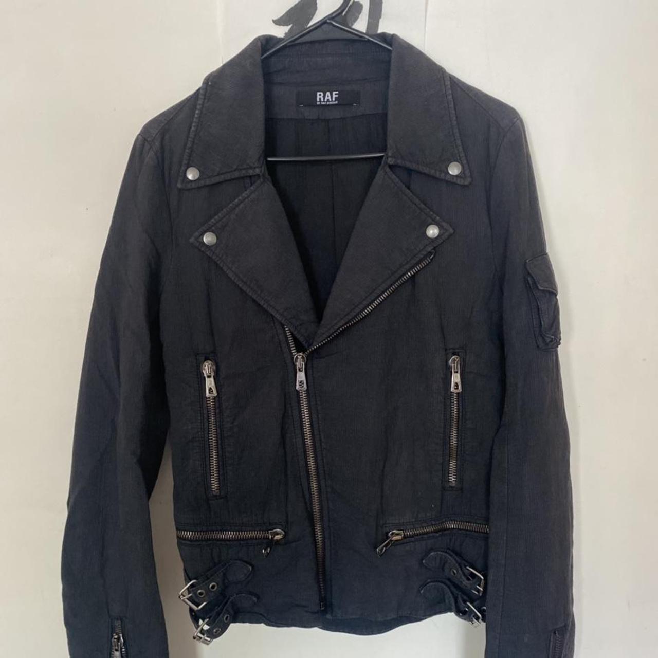 Raf Simons cotton biker jacket SS03 Consumed... - Depop