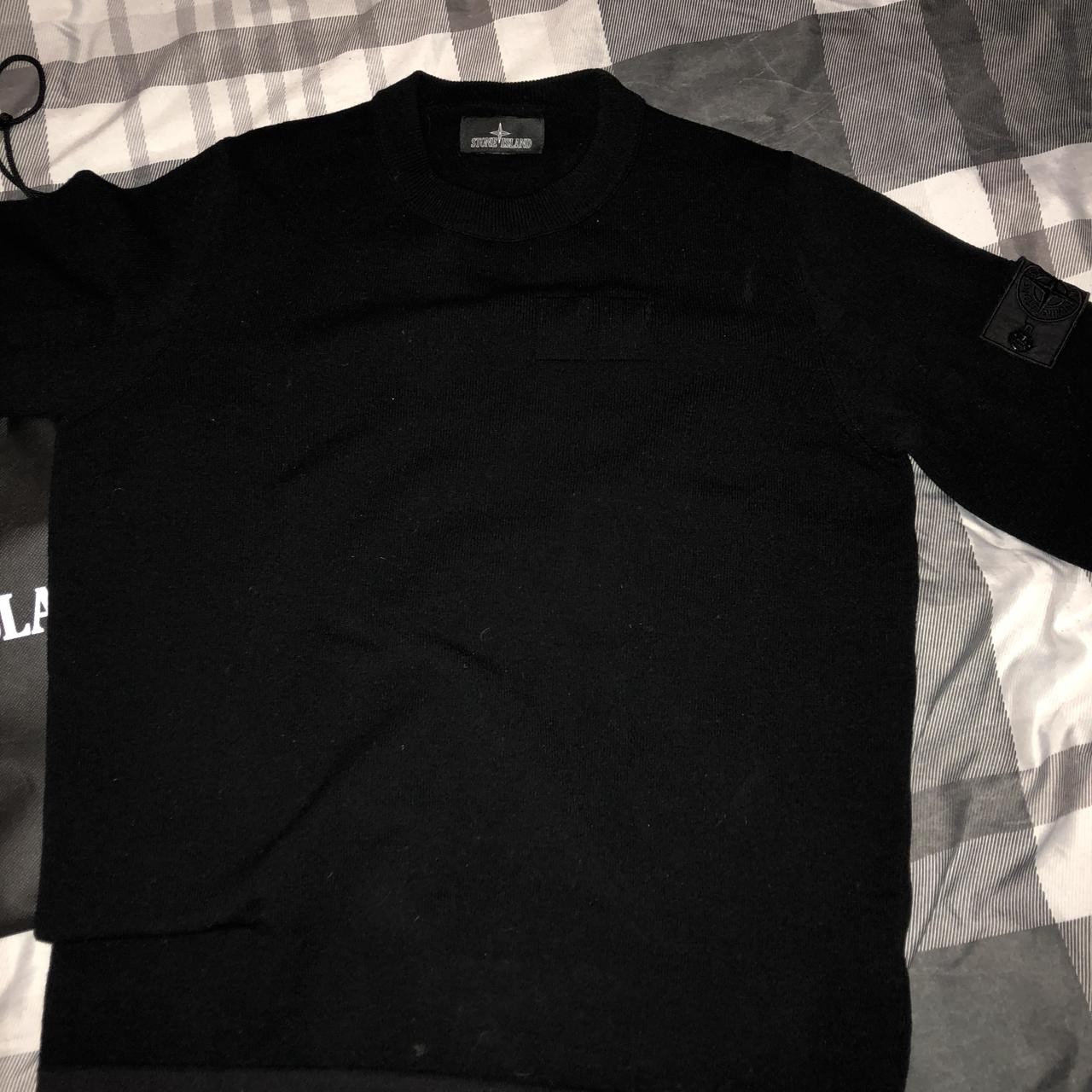 Stone island ghost black badge sweatshirt beautiful... - Depop