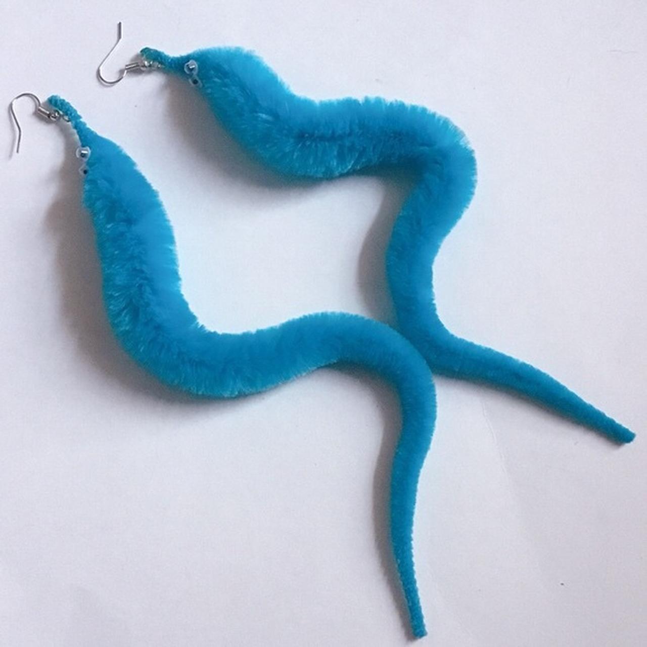 worm on a string earrings!! 🔅available in red,... - Depop