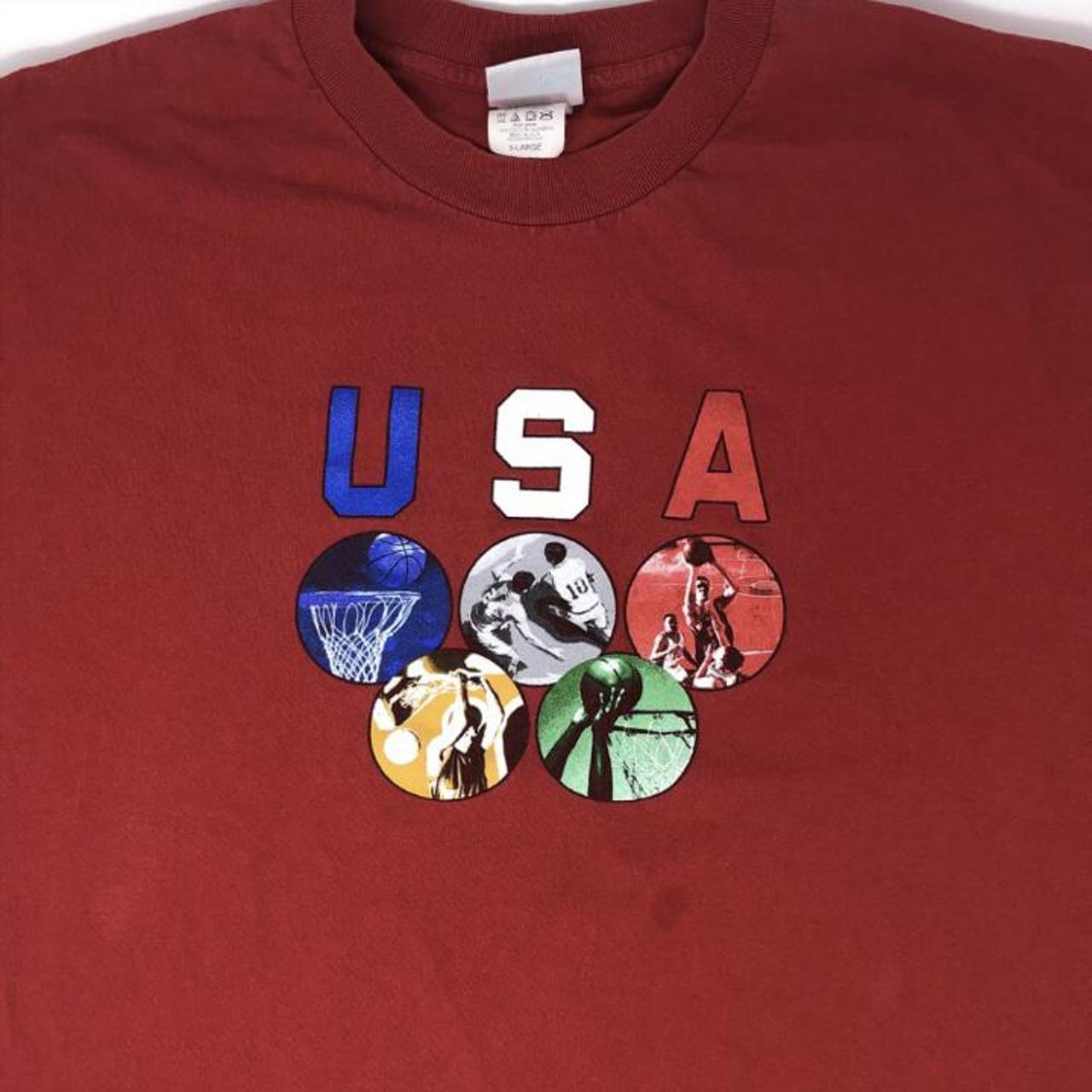 Vintage USA Olympic Rings T Shirt (XL) Brand: USA... - Depop