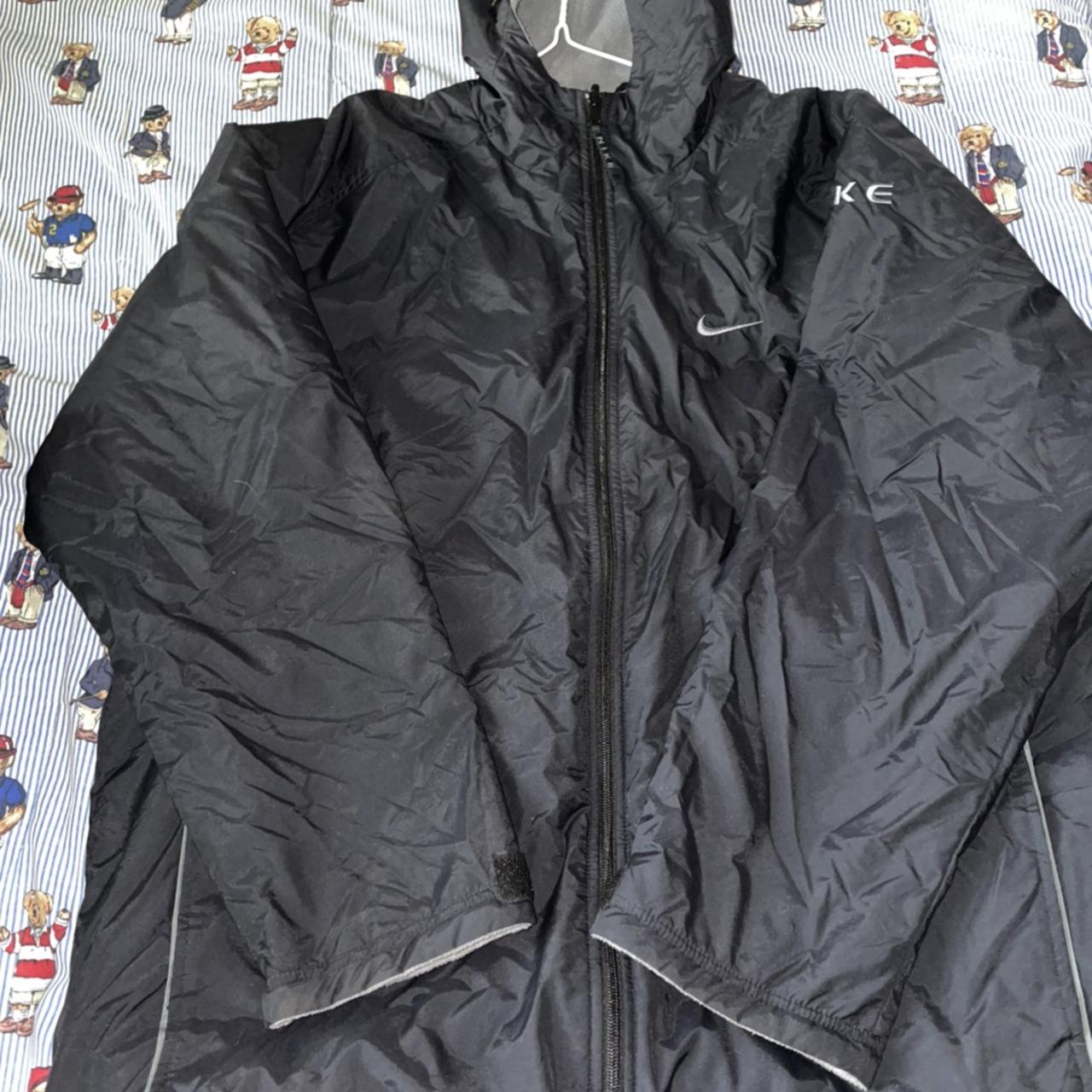 Early 2000’s reversible Nike jacket. Has some stains... - Depop