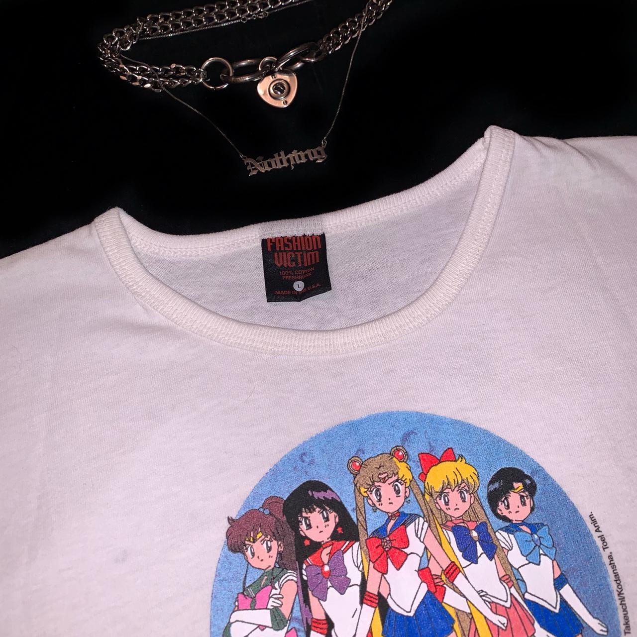 90s Vintage White Anime Sailor Moon Shirt by Fashion | Depop 90s Vintage White Anime Sailor Moon Shirt by Fashion | Depop
